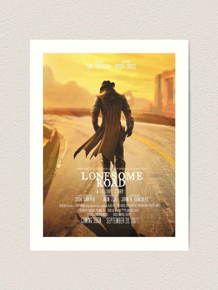 "Fallout New Vegas: Lonesome Road Movie Style" Art Print for Sale by ...