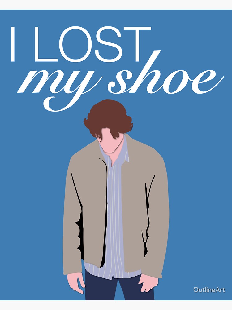 "I Lost My Shoe Sam Winchester" Sticker for Sale by OutlineArt | Redbubble