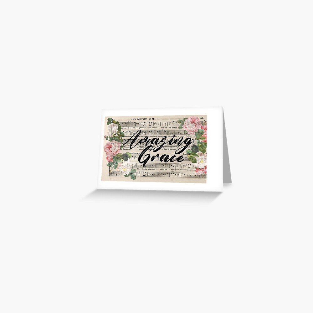 Amazing Grace Vintage Hymn Greeting Card For Sale By Amazingjoy
