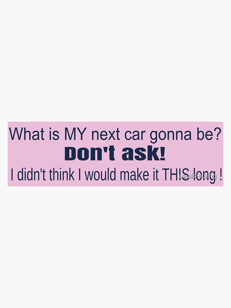 "Funny Cursed car bumper sticker" Sticker for Sale by aewis-ewing ...