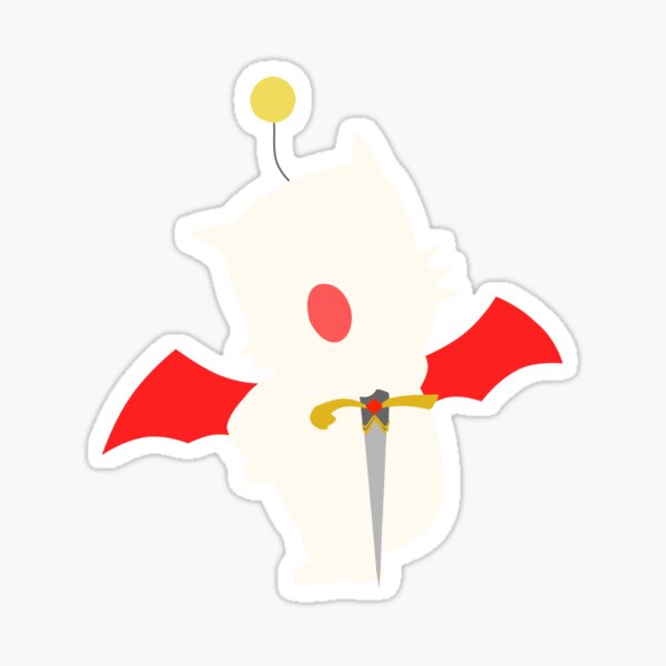 "Final Fantasy Mog Moogle " Sticker by OutlineArt | Redbubble