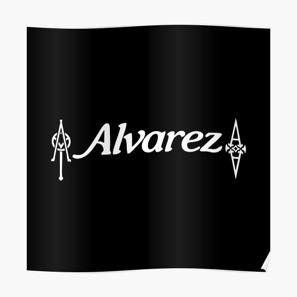 "Logo Alvarez Guitar" Poster for Sale by worksation | Redbubble