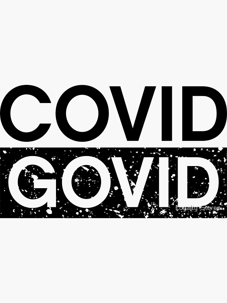 "COVID GOVID" Sticker by mobeentejani | Redbubble