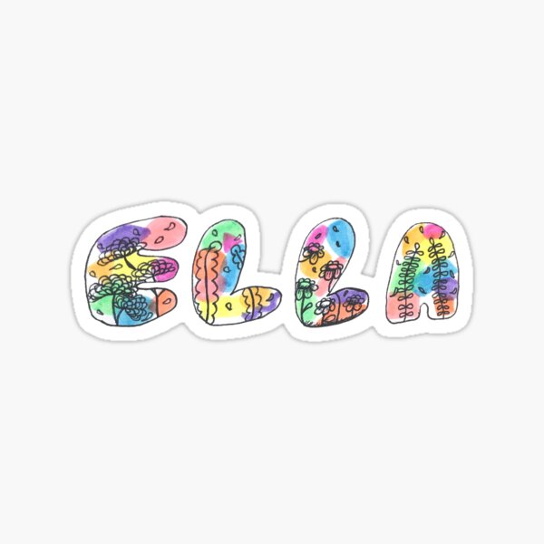 "Ella" Sticker for Sale by Libbyloohoo0802 | Redbubble