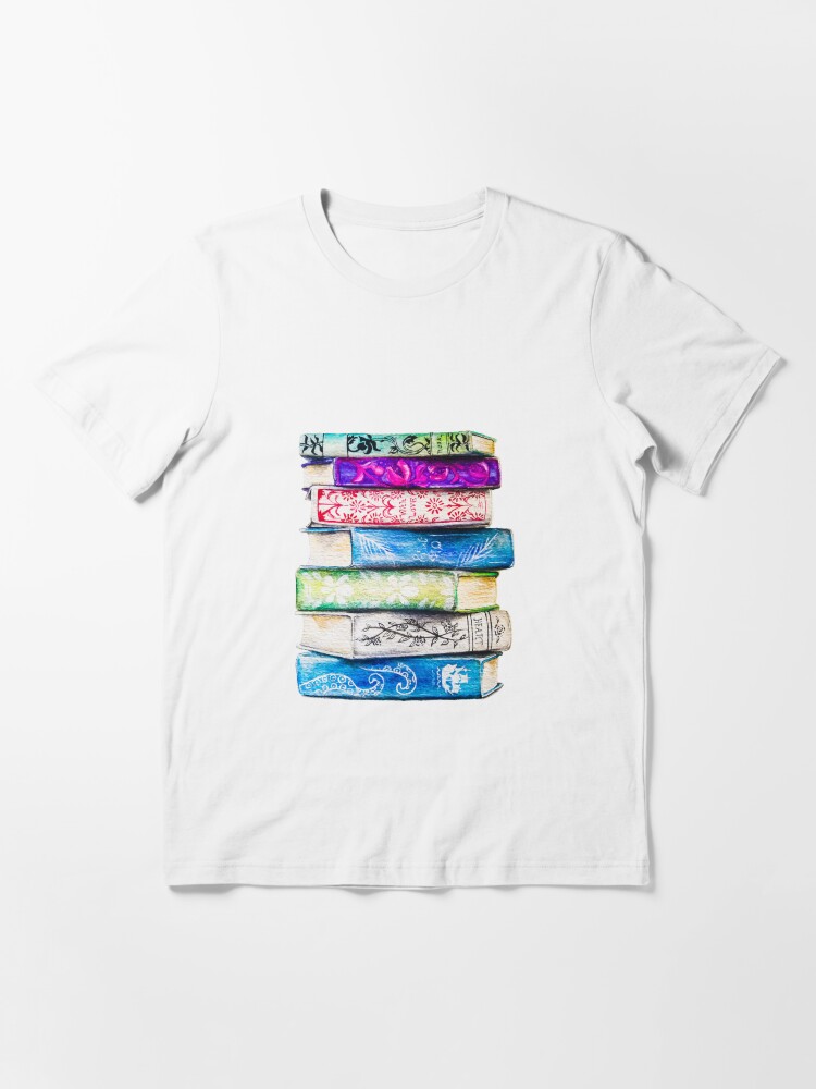 "Stack of Books" T-shirt for Sale by AngFrank | Redbubble | books t ...