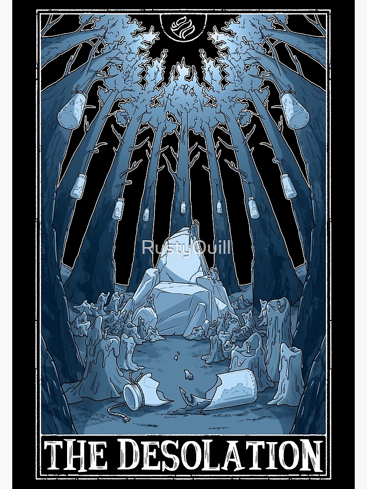 "The Desolation "Tarotesque" (Dark)" Poster for Sale by RustyQuill ...