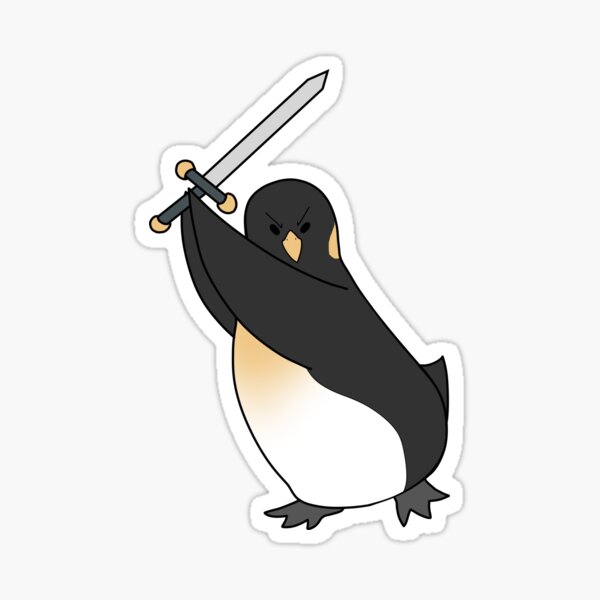 "Sword Penguin" Sticker by IidaReitti | Redbubble