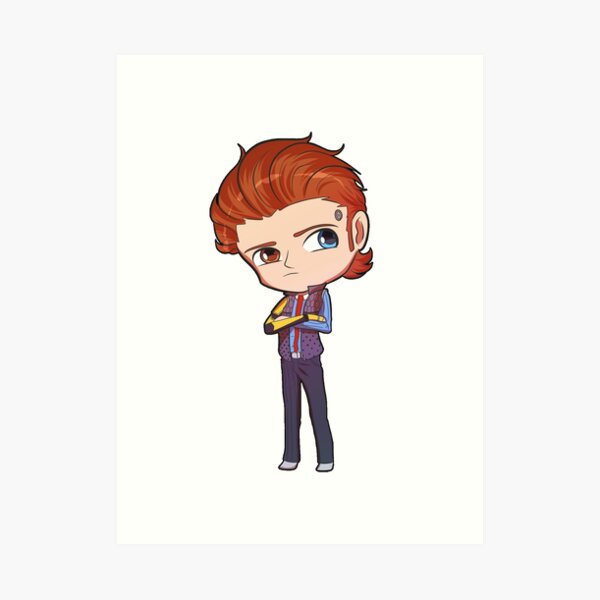 "Rhys the Company Man Chibi" Art Print for Sale by GemoDawn | Redbubble