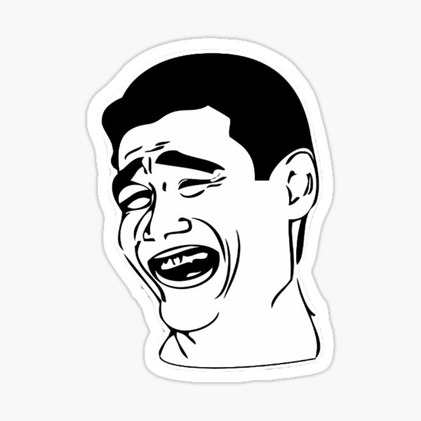 Pegatina «riendo meme» de Bits-Sticker | Redbubble