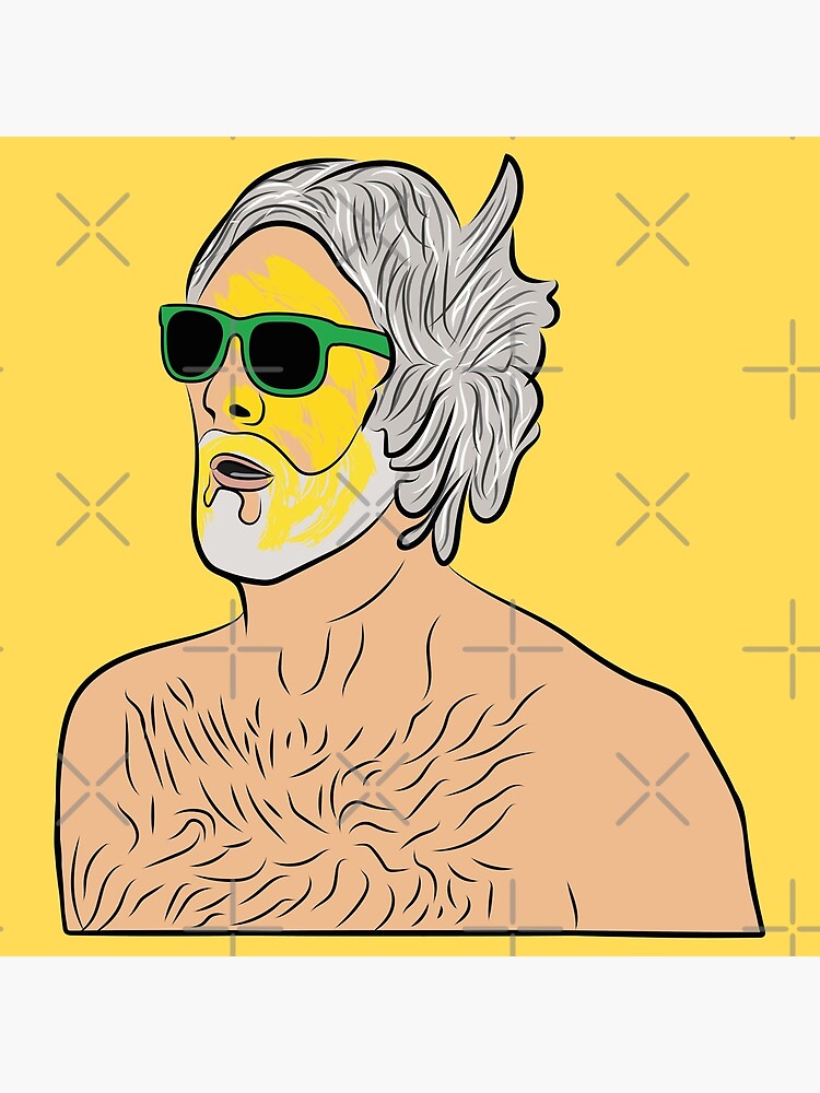 "The Ol' Mustard Face" Art Print by MarinaMenezzes | Redbubble