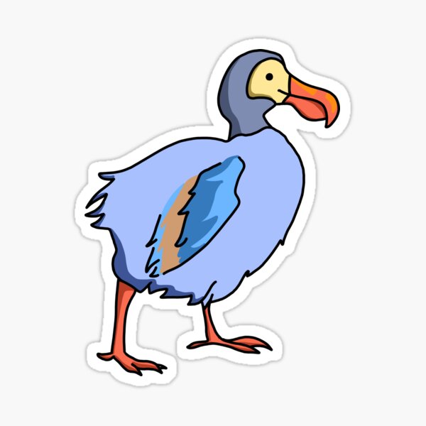 "Dodo bird" Sticker for Sale by BessieMoo | Redbubble