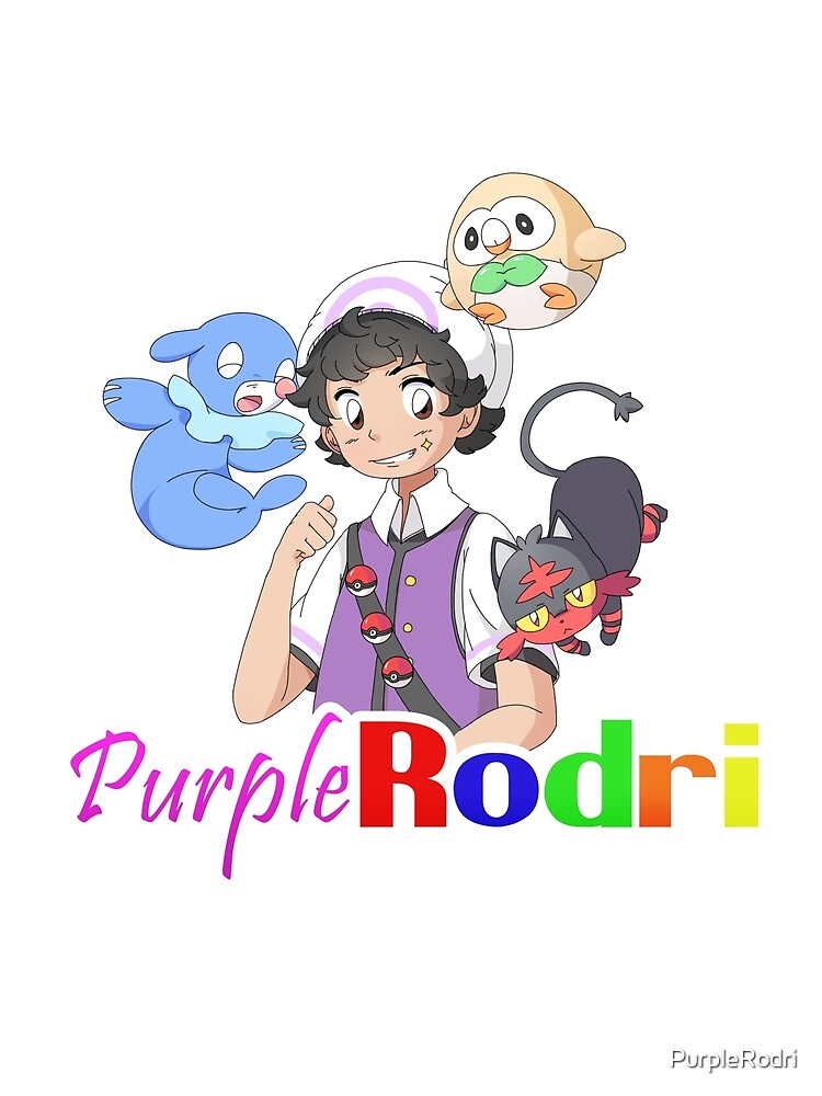"PurpleRodri - Sun & Moon starters!" by PurpleRodri | Redbubble