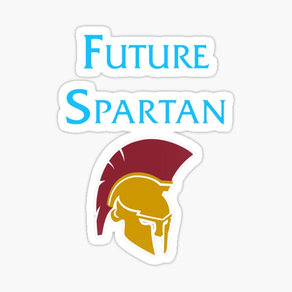 "Future Spartan" Sticker for Sale by Hail615 | Redbubble