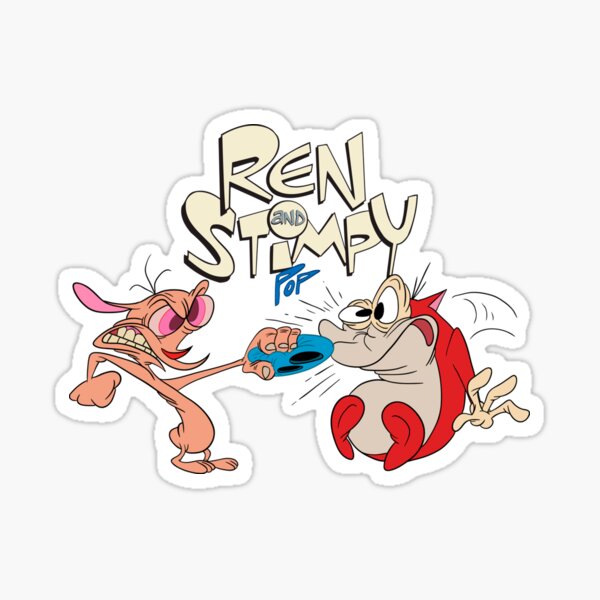 "Ren and Stimpy" Sticker for Sale by Mabzz | Redbubble