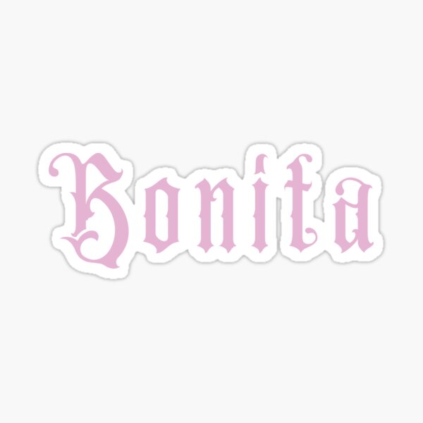 "Bonita!" Sticker for Sale by ana1moreira | Redbubble