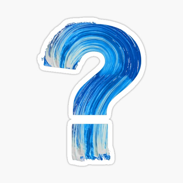 "Question Mark?" Sticker by TesSpace | Redbubble