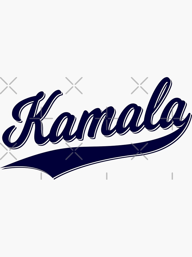"KAMALA HARRIS VICE PRESIDENT BASEBALL SPORT SCRIPT CURSIVE (BLUE ...