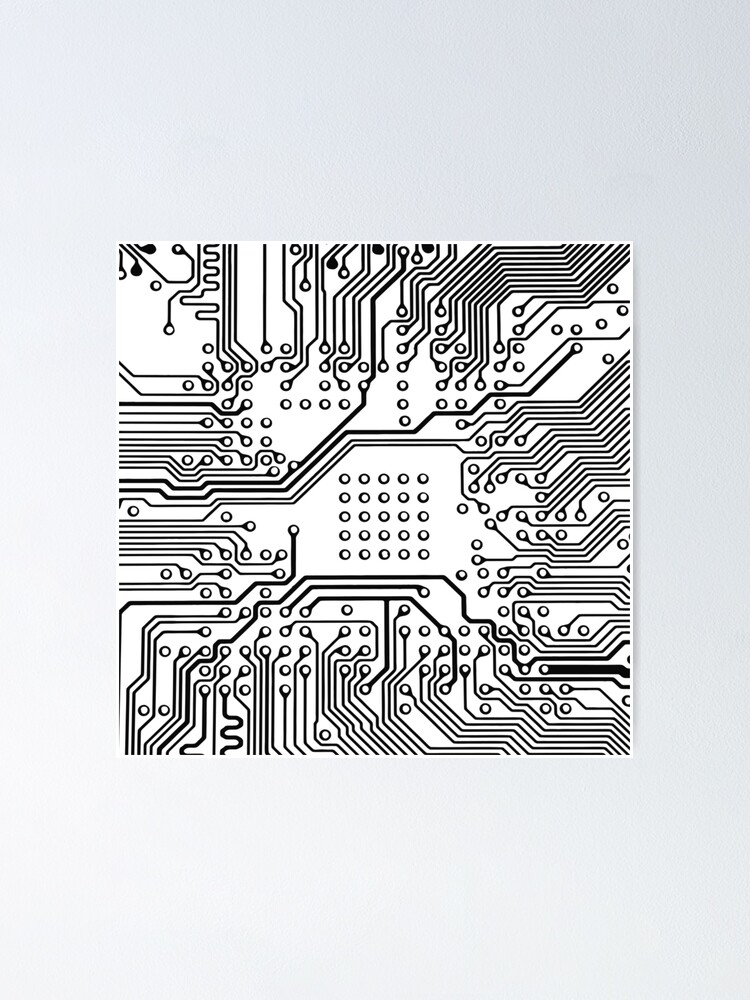 "Printed Circuit Board Routing" Poster by bbalint | Redbubble