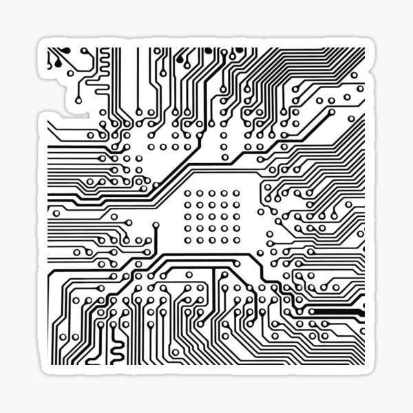 "Printed Circuit Board Routing" Sticker by bbalint | Redbubble