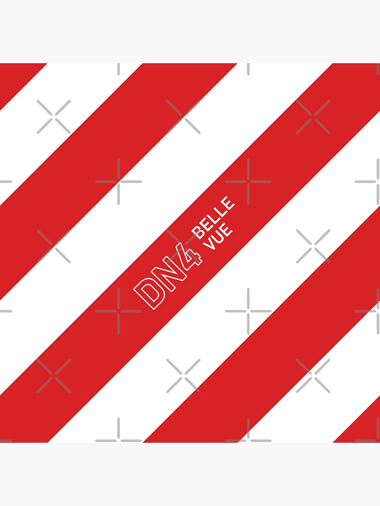 "DRFC - Belle Vue Footy Stripes" Sticker for Sale by footystripes ...