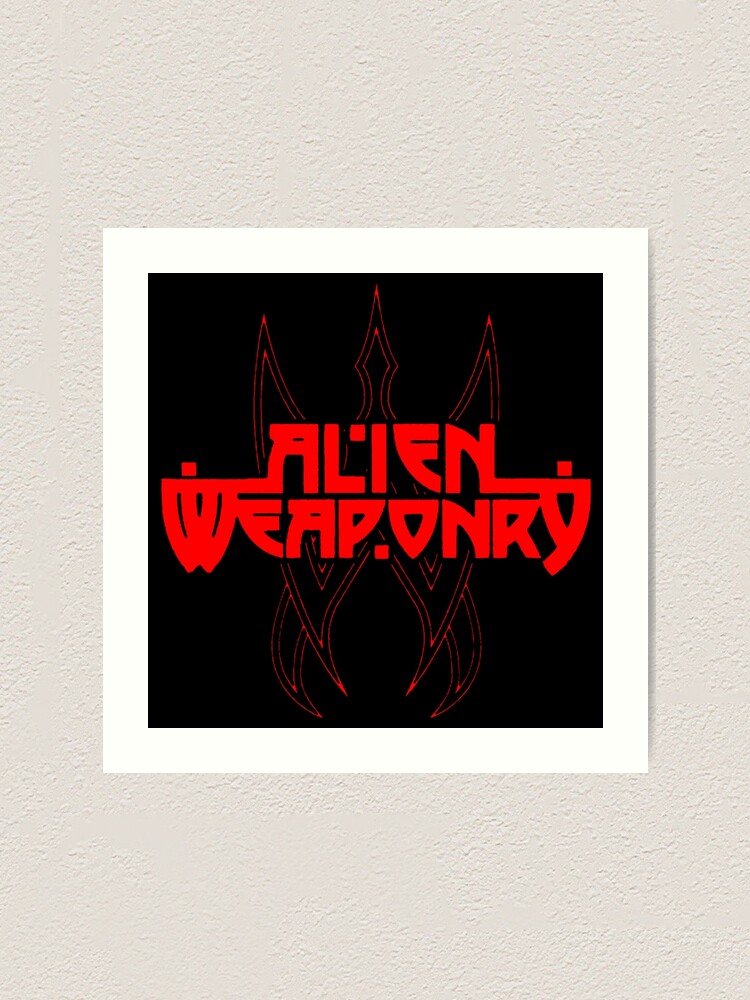 "alien weaponry red logo" Art Print for Sale by gmorgan99 | Redbubble
