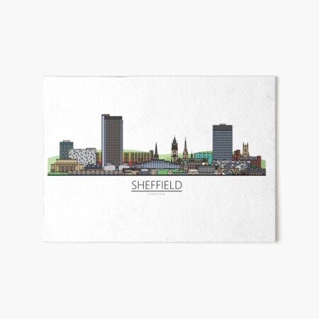 "Sheffield Icons - Skyline" Art Board Print by hellagood88 | Redbubble