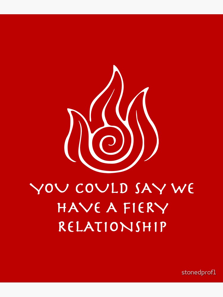 "Firebender Couple" Sticker for Sale by stonedprof1 | Redbubble