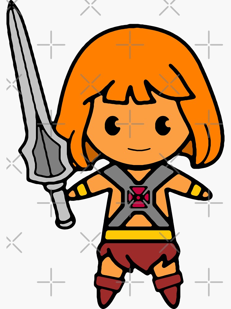 "He-man" Sticker for Sale by wss3 | Redbubble