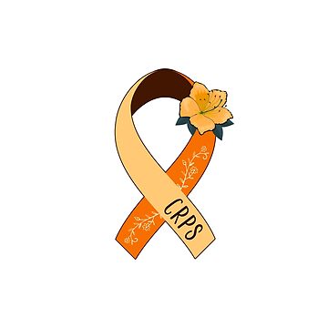 "Complex regional pain syndrome Awareness, CRPS Ribbon" Sticker for ...