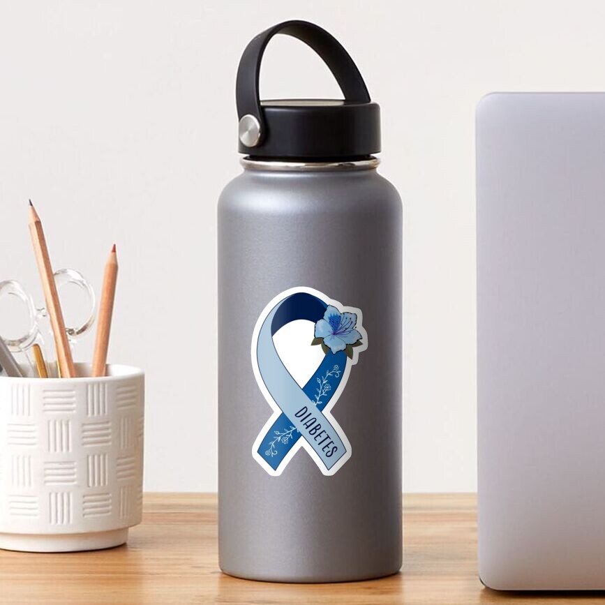 "Diabetes Awareness, Diabetes Ribbon" Sticker for Sale by AnsDesigns ...