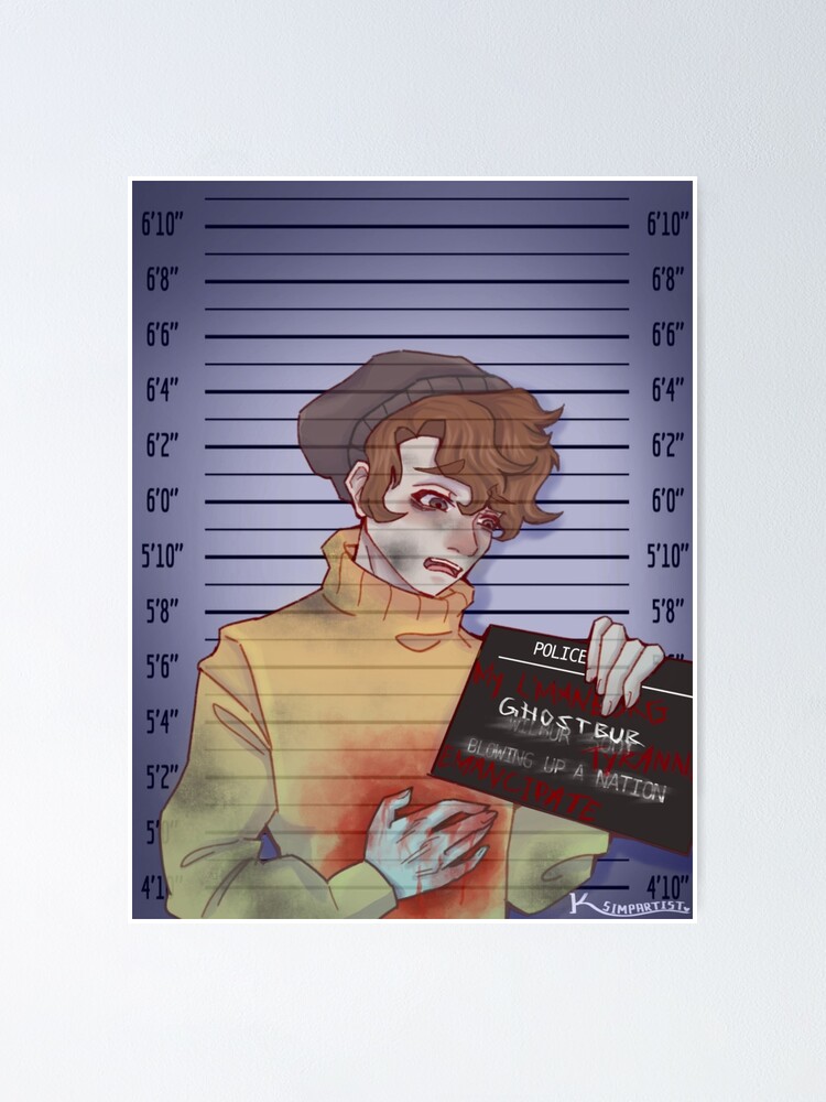 "Ghostbur Mugshot" Poster for Sale by ksimpartist | Redbubble