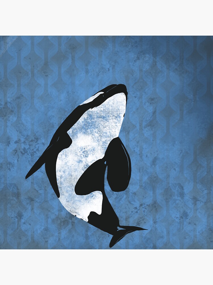 "Abstract Orca Digital Design" Sticker for Sale by BleuCiel-Art | Redbubble