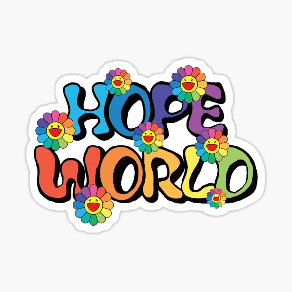 "Hope World" Sticker for Sale by breed9 | Redbubble