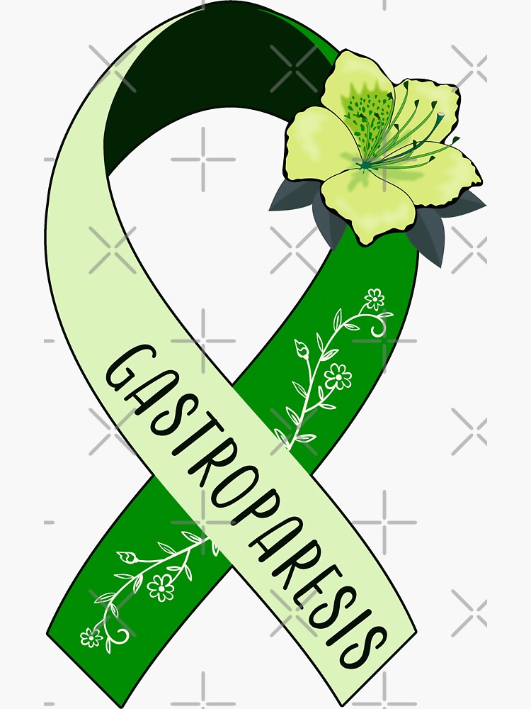 "Gastroparesis Awareness, Gastroparesis Ribbon" Sticker for Sale by ...