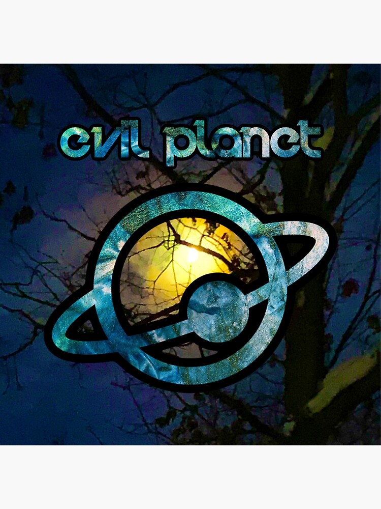 "Evil Planet (Single Art)" Sticker for Sale by ExplodingGold | Redbubble