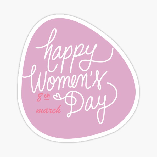 "Happy women's day, 8th march " Sticker for Sale by zouhairchnafa ...