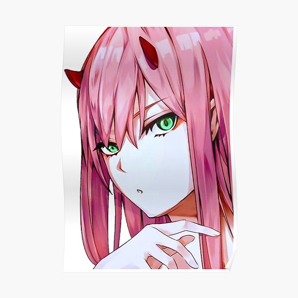 "zero two " Poster for Sale by Weebhup | Redbubble