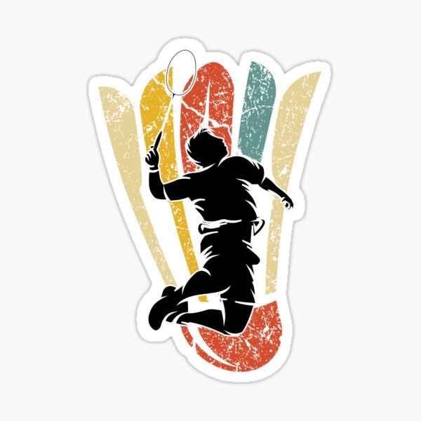 "Badminton Racket Shuttlecock Badminton Player" Sticker for Sale by ...