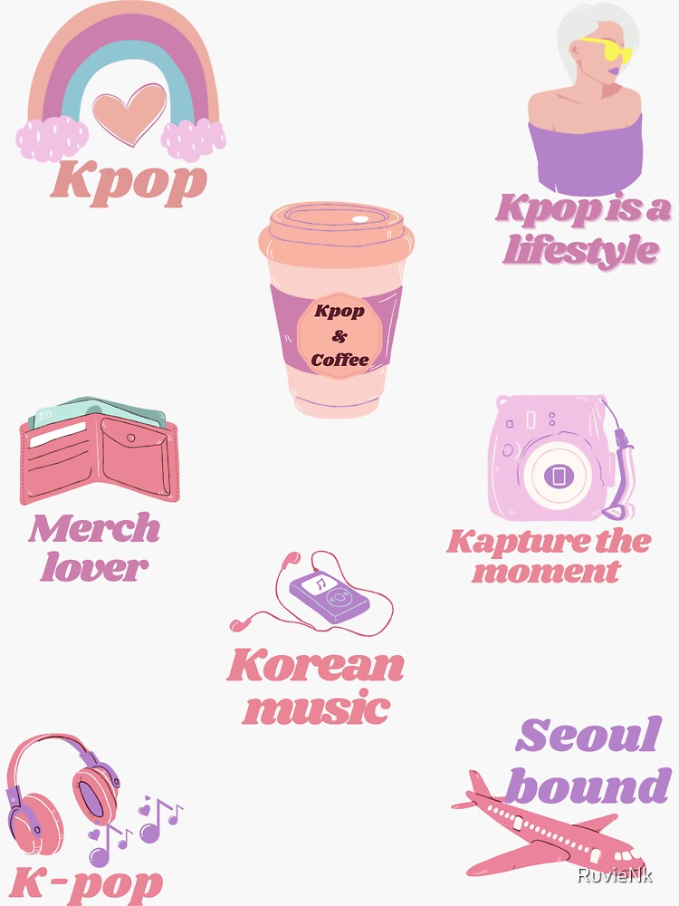 "Kpop stickers, cute kpop stickers, kpop fanart, kpop sticker pack ...