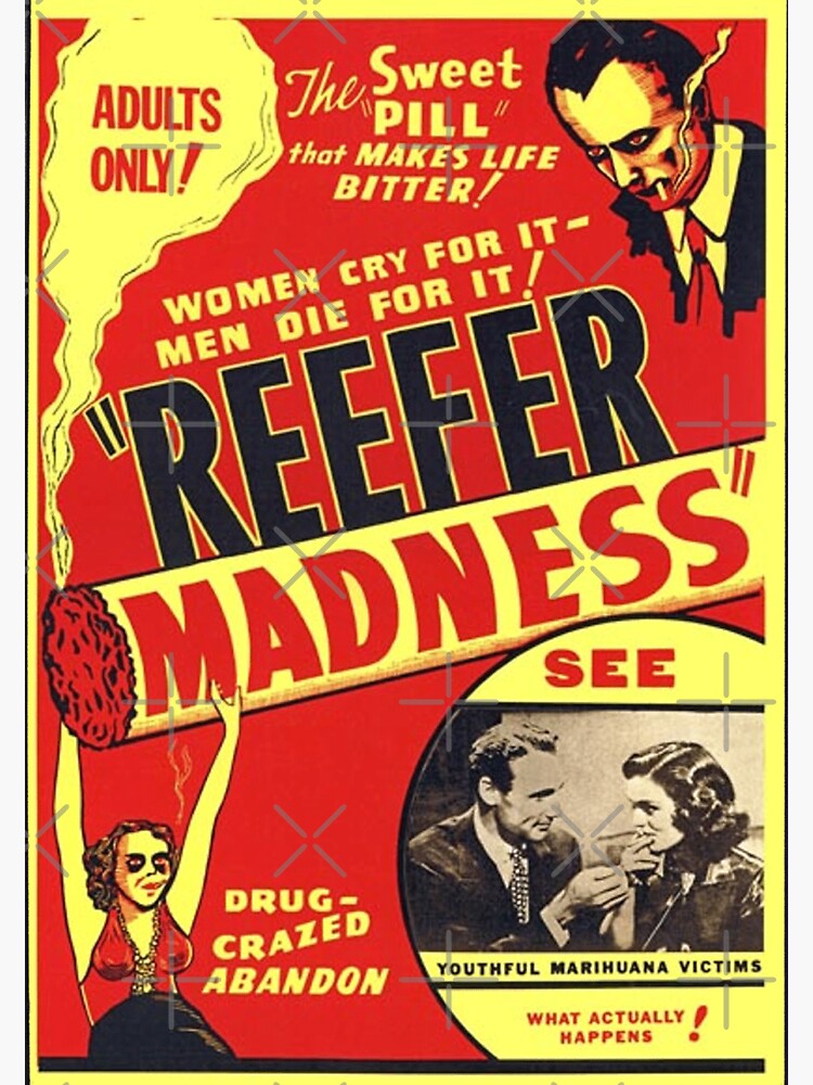 "Reefer Madness" Sticker von StrainSpot | Redbubble