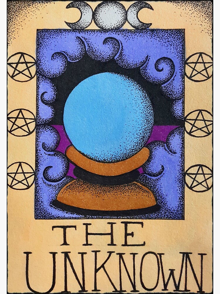 "The Unknown" Sticker for Sale by Witchywoman1125 | Redbubble