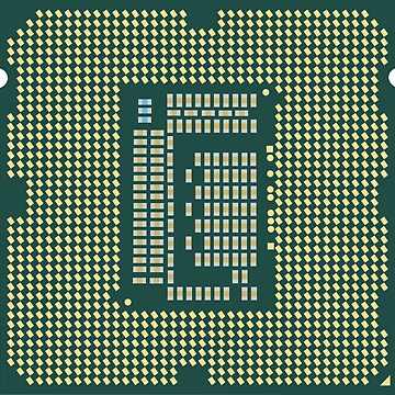 "Intel Core CPU Processor Bottom" Poster for Sale by chonerd | Redbubble