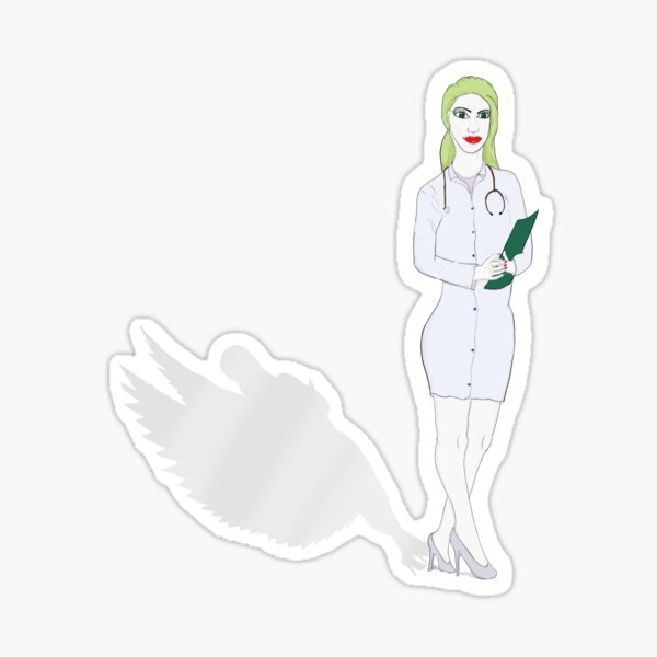 "Girl doctor" Sticker by erroman | Redbubble