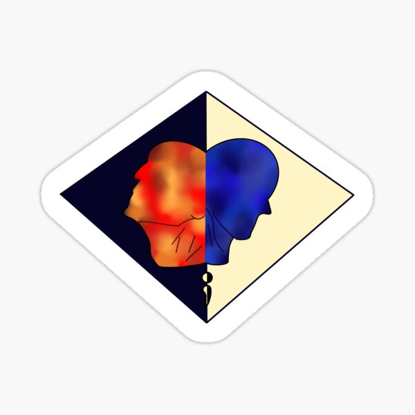 "Splitting - Borderline Personality Disorder" Sticker by souperfloss ...