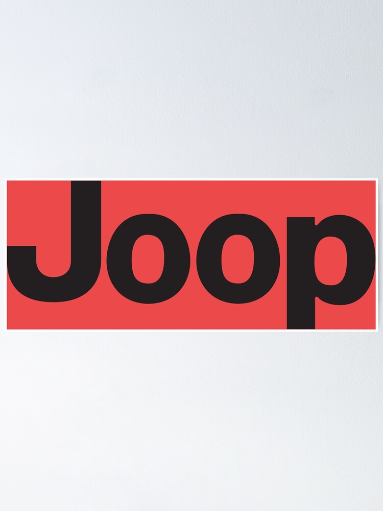 "Joop Logo" Poster for Sale by Wee-Boo | Redbubble