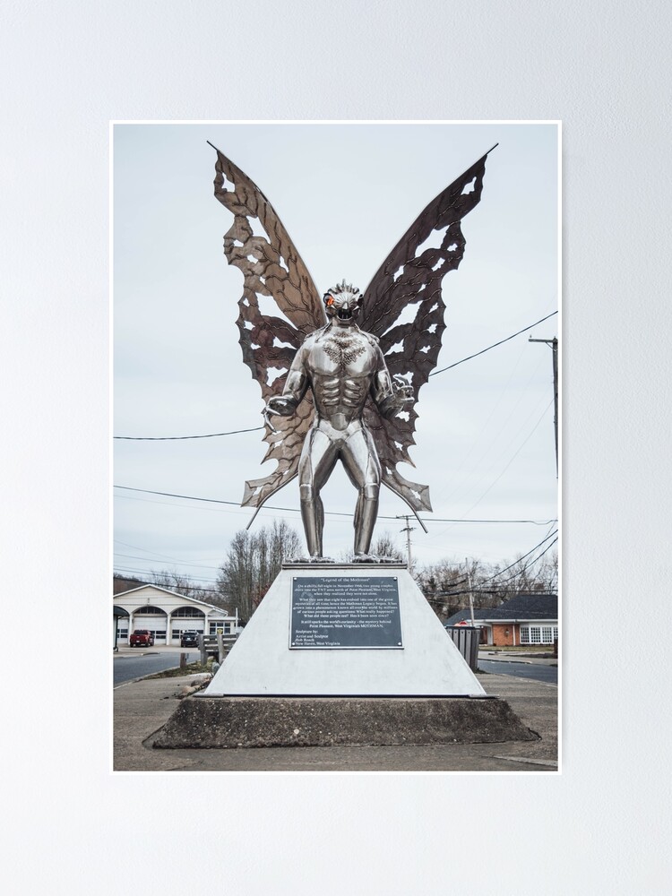 "Mothman Statue" Poster for Sale by Kaitlyn B | Redbubble