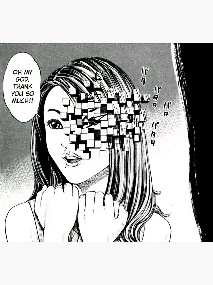 "Woman Disintegration Manga" Sticker for Sale by GothicHorror | Redbubble