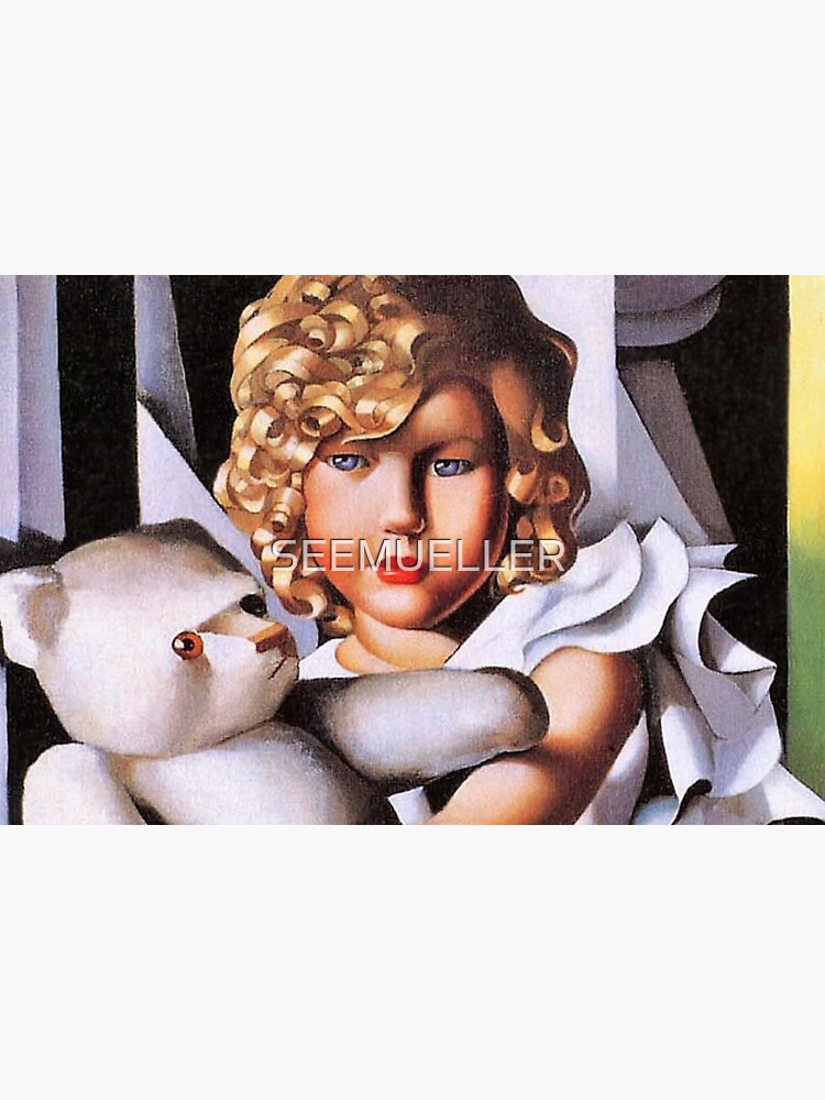 "Mädchen mit Teddybär, Tamara de Lempicka - Portrait of Miss Poum ...