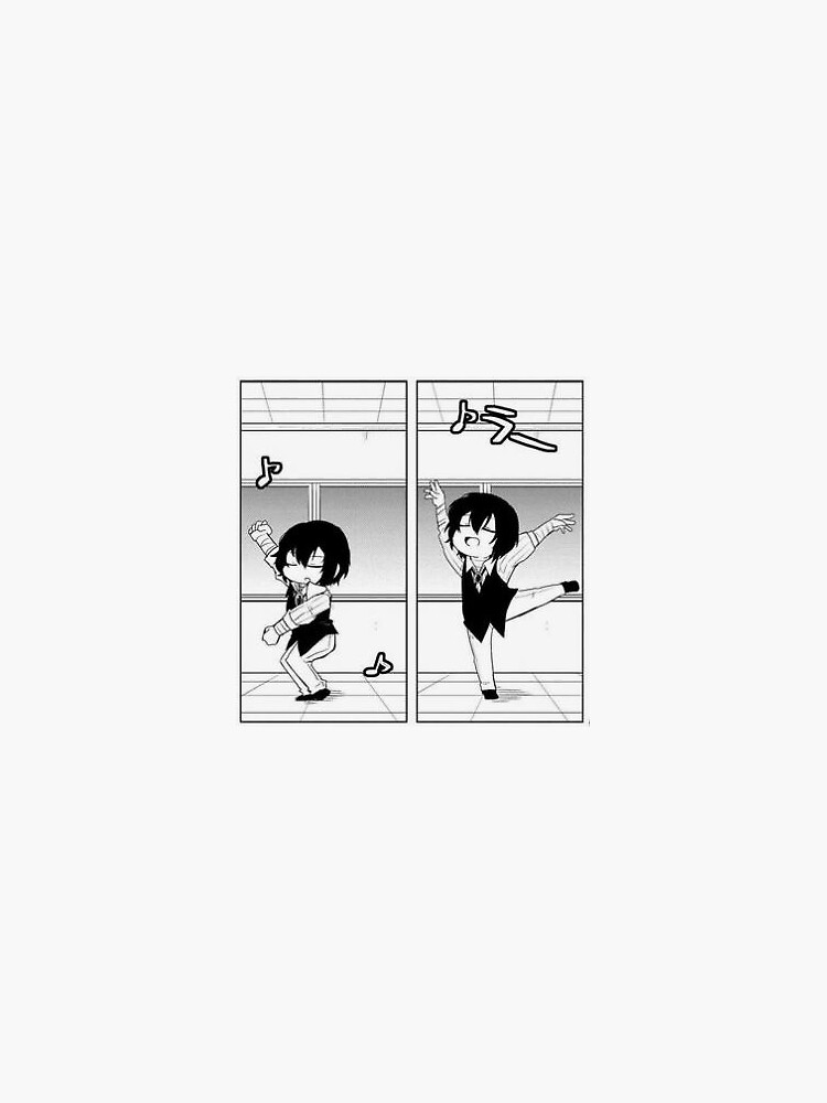 "BSD WAN Dazai's Dance" Sticker for Sale by serendipitycos | Redbubble