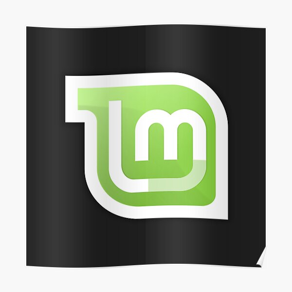 Póster «Logotipo de distribución de Linux Mint» de gengns | Redbubble